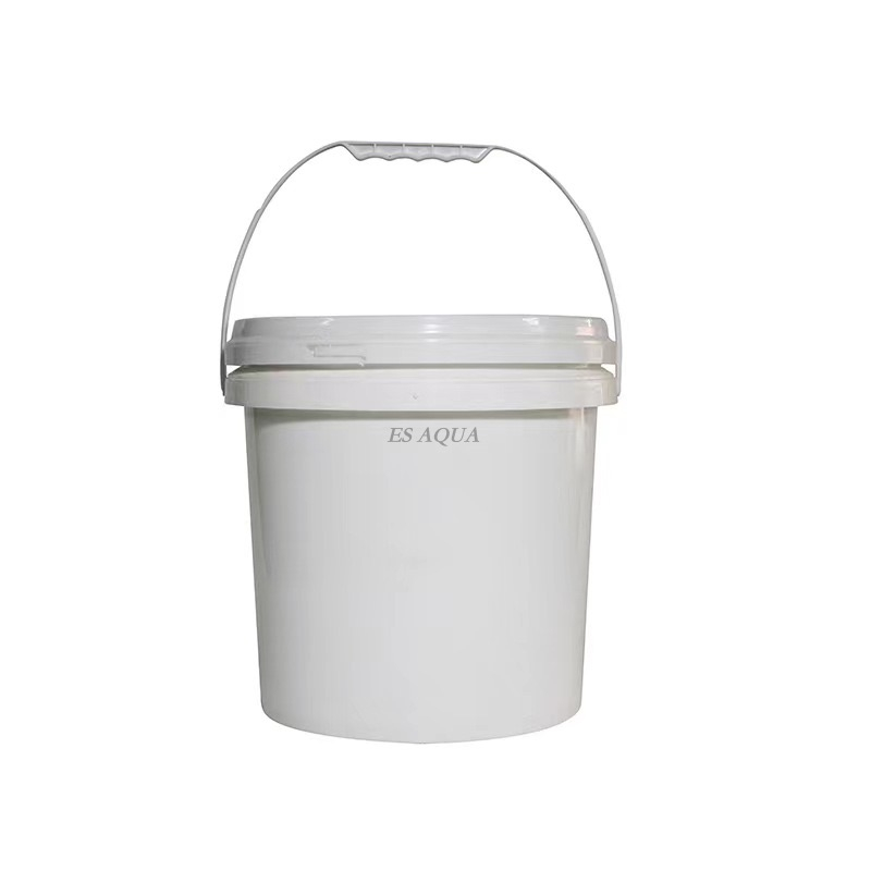 10L White Color Plastic Bucket Lid Plastic Food Container with Handles